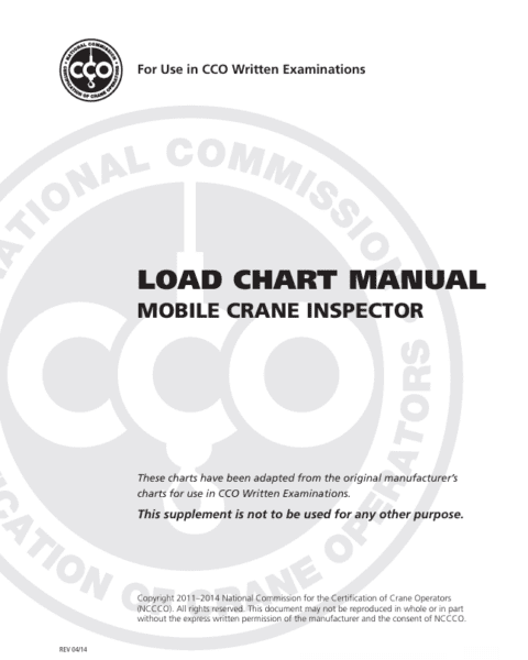 Crane Load Charts | American Crane School - NCCCO Crane Operator ...